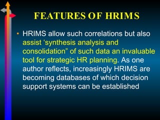 Human resource information management system new | PPT