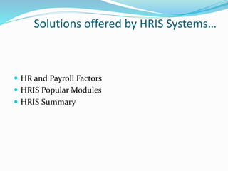 Human resource information system | PPT