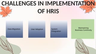 HUMAN RESOURCE INFORMATION SYSTEM.pptx(Hris) | PPT