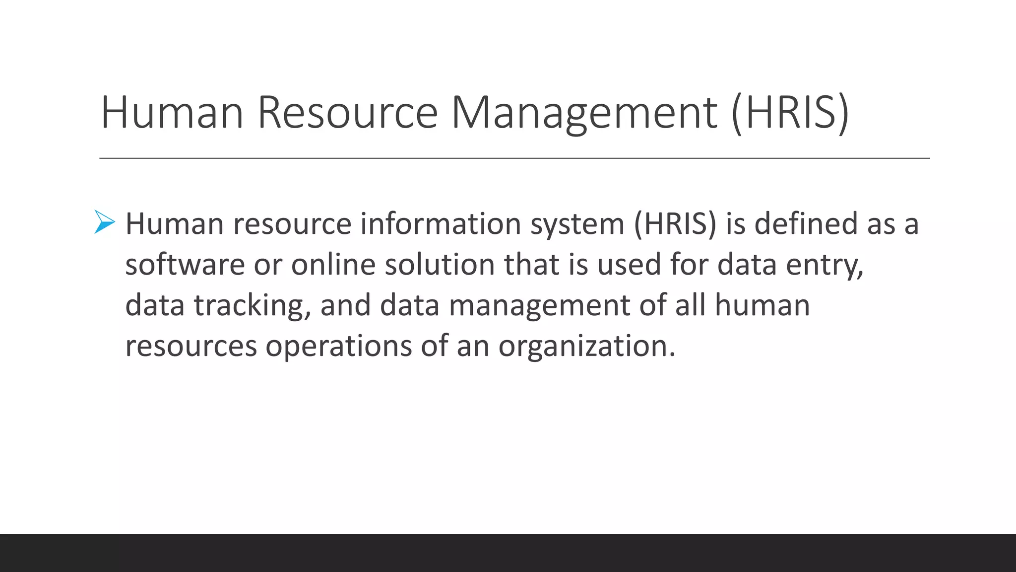 Human resource information systems | PPT