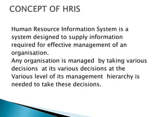 HUMAN RESOURCE INFORMATION SYSTEM PPT | PDF