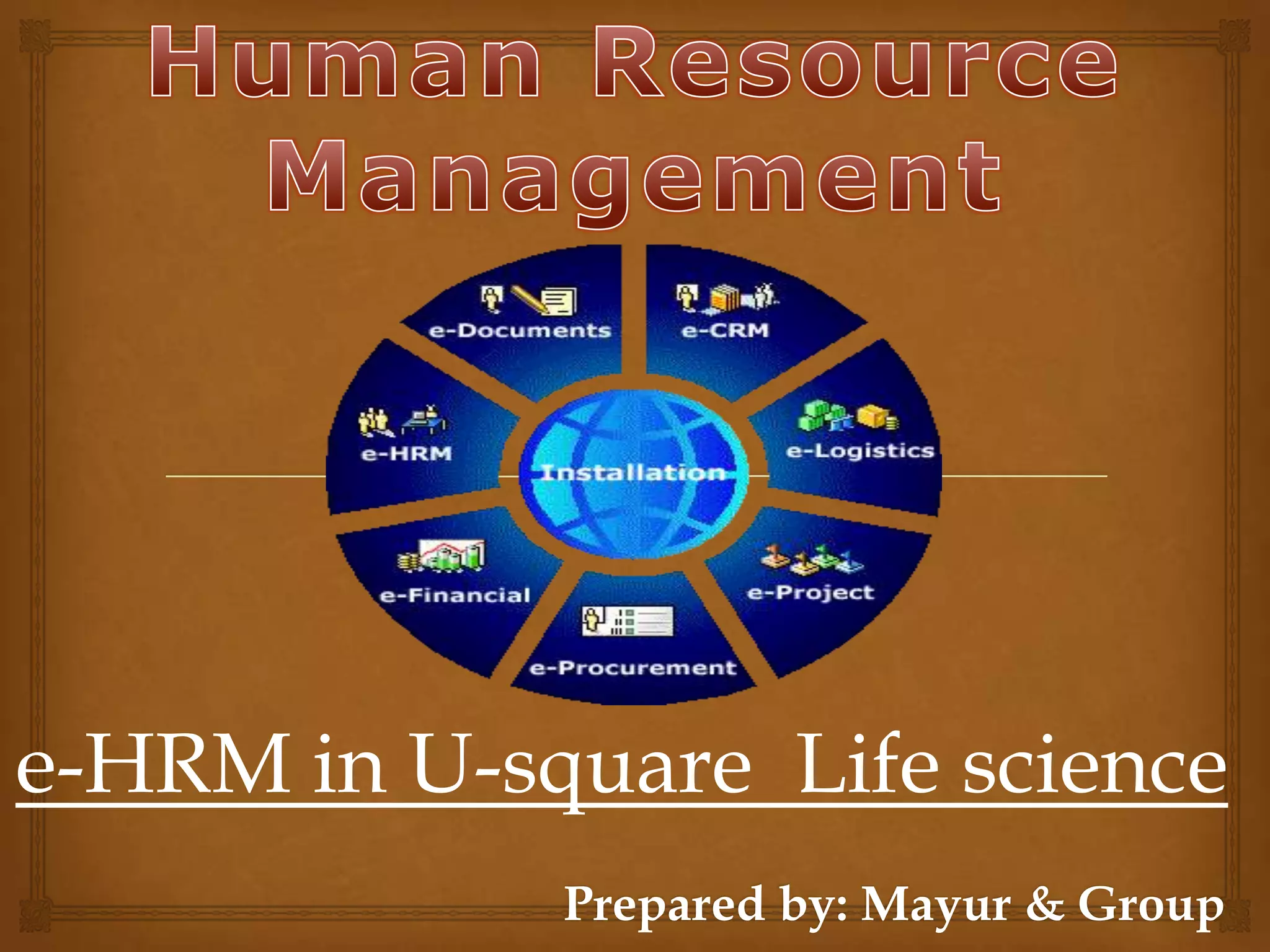 e-Human resource management | PPTX