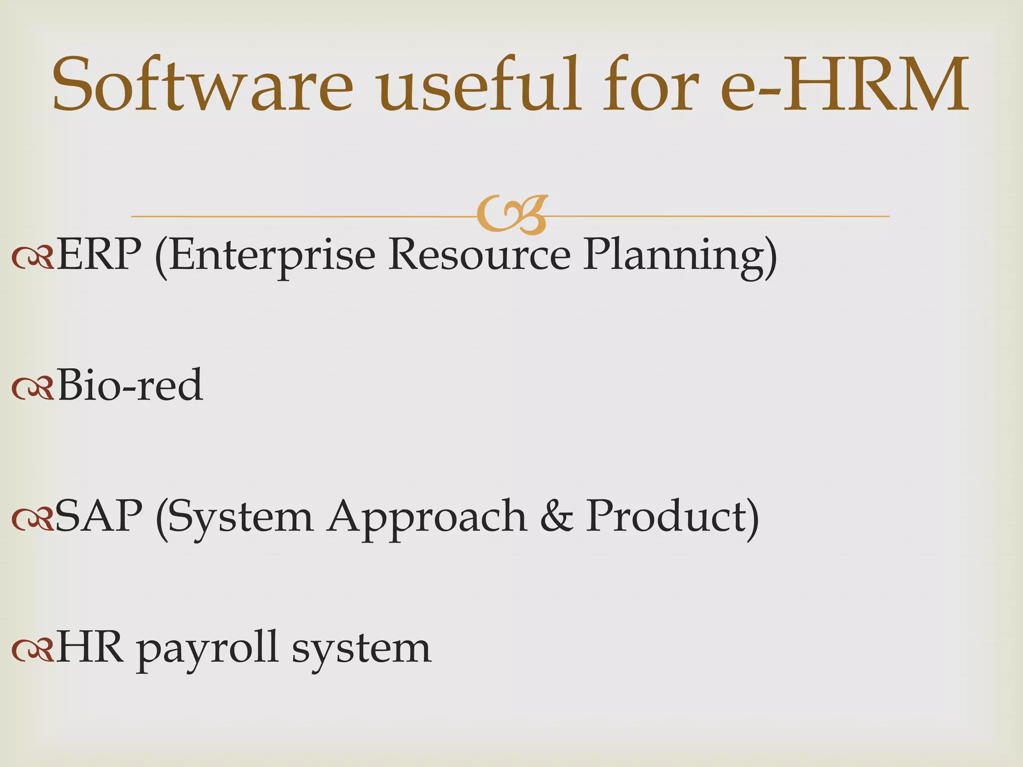 e-Human resource management | PPTX
