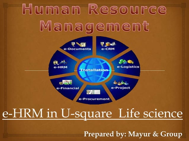 e-Human resource management | PPTX | Internet | Computing