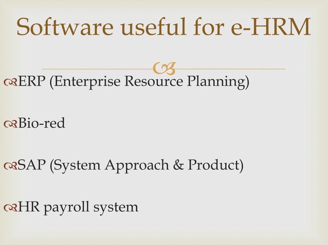 e-Human resource management | PPTX | Internet | Computing