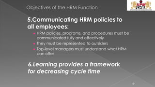 Human Resource Management and its Objectives | PPTX