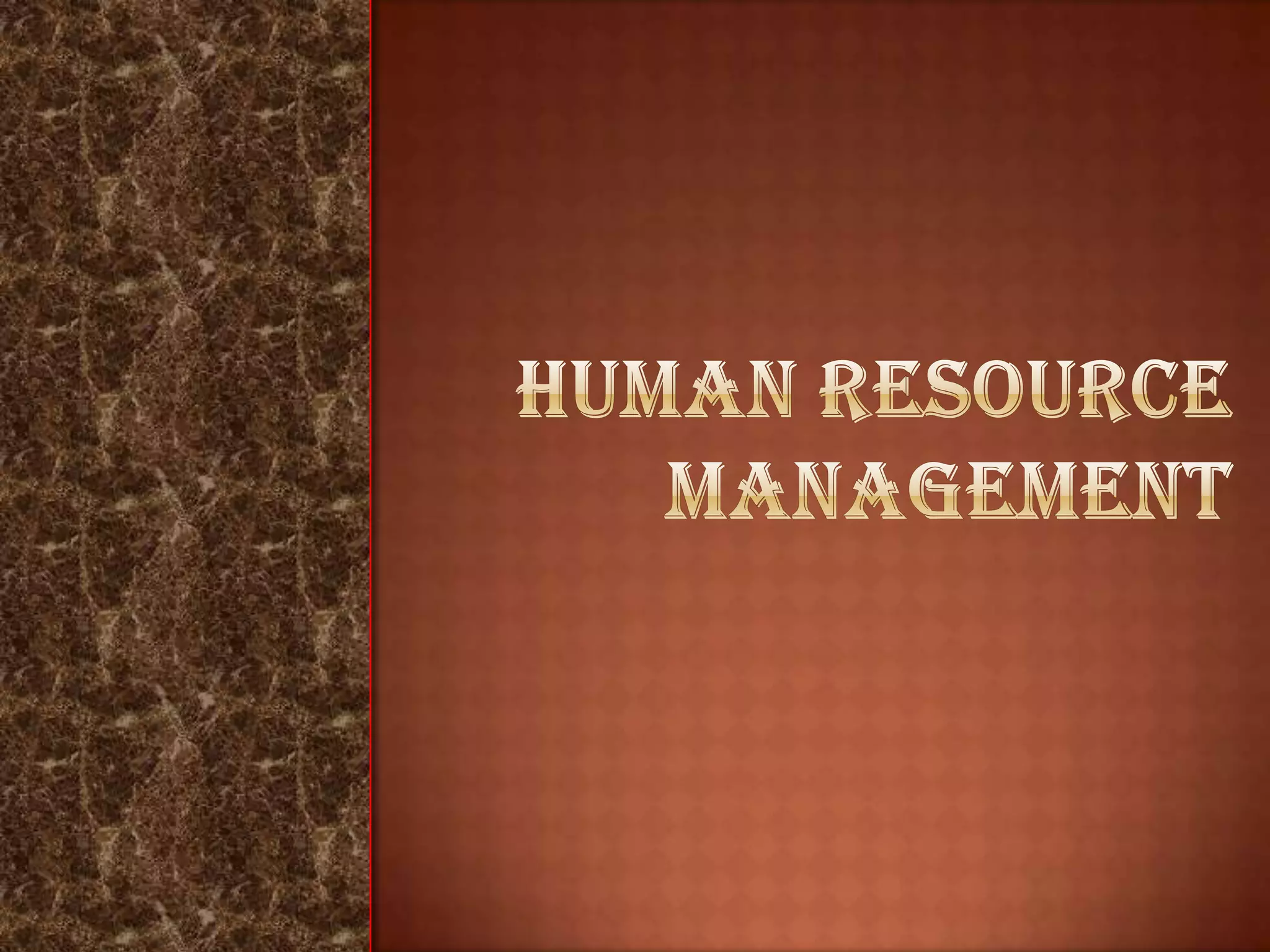Human resource management | PPT