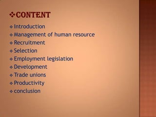 Human resource management | PPT