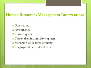 HRM Interventions | PPTX