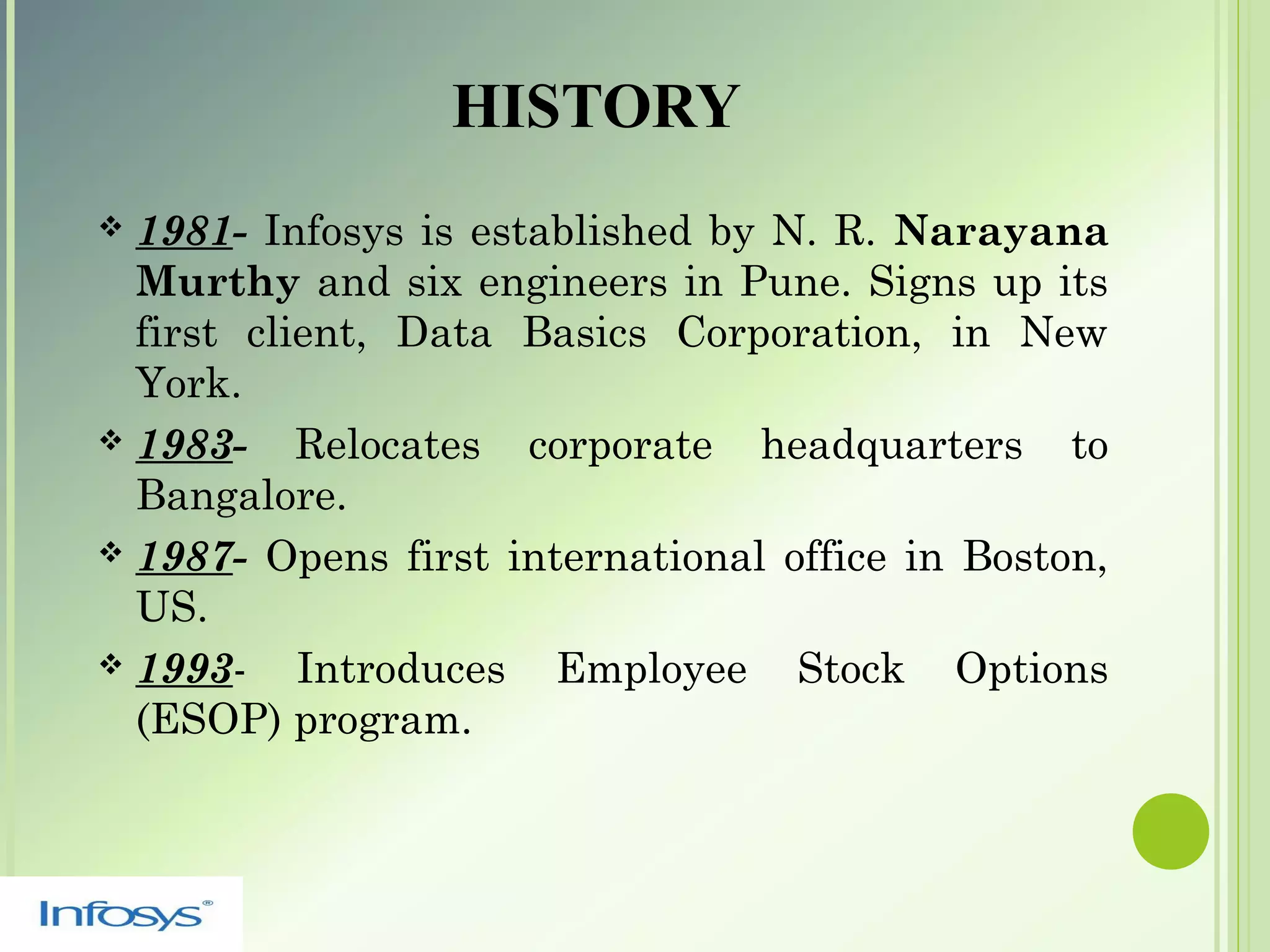 Human resource management of infosys | PPT