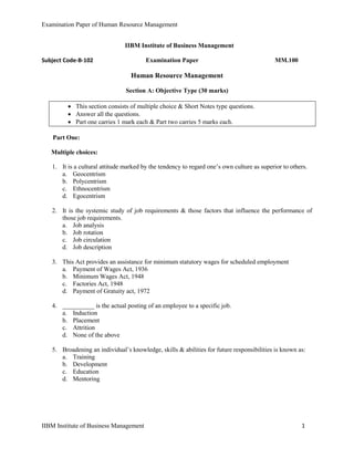 Human resource management | PDF