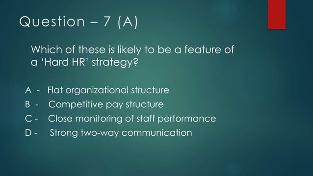 Human Resource Management Quiz | PPTX