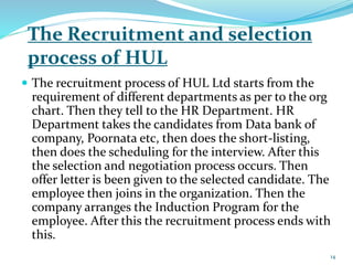 Human resource policy of hul | PPTX