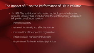 Human resource management in Pakistan | PPTX