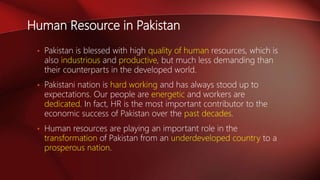 Human resource management in Pakistan | PPTX
