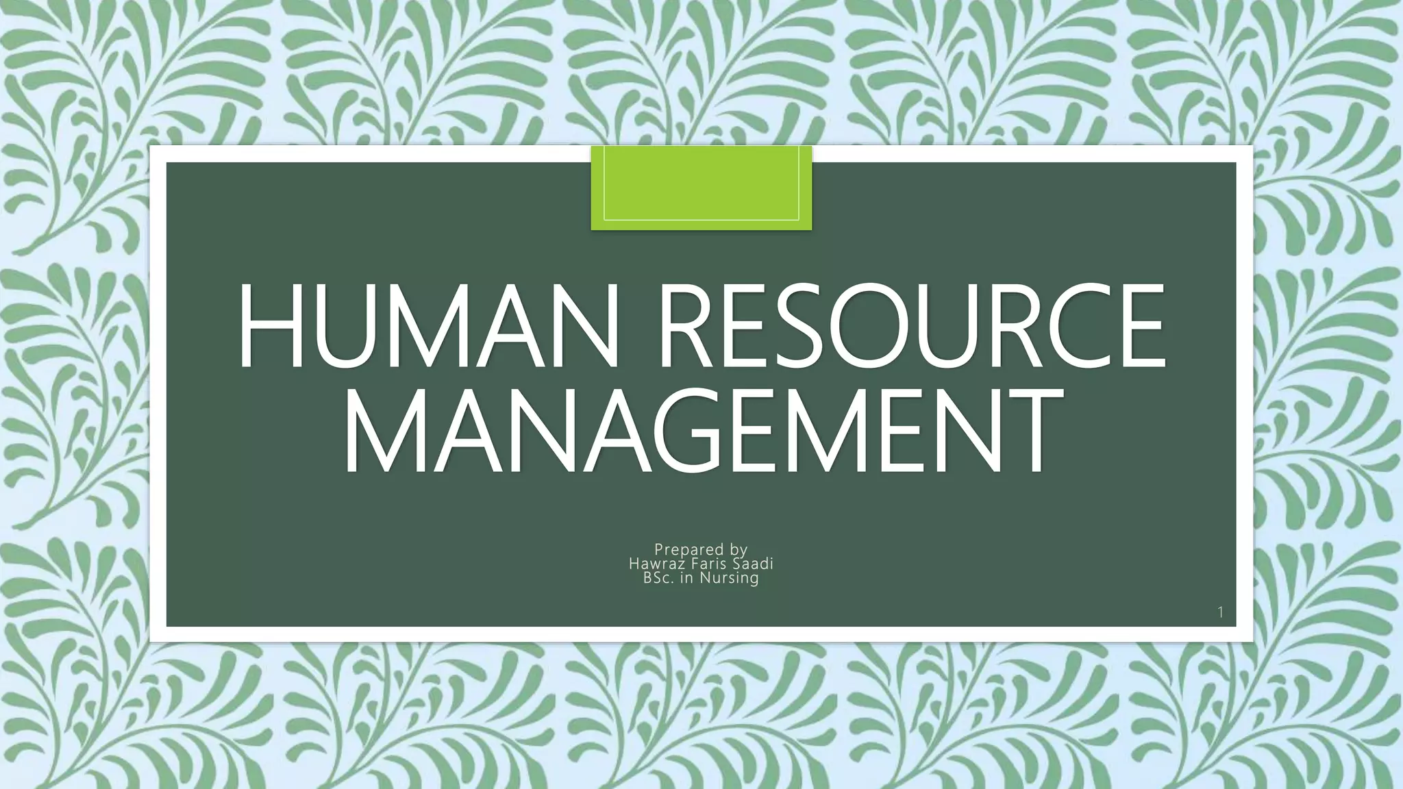 Human resource management & Committee and teams | PPTX