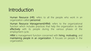 Human resource management & Committee and teams | PPTX