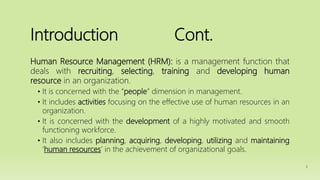 Human resource management & Committee and teams | PPTX