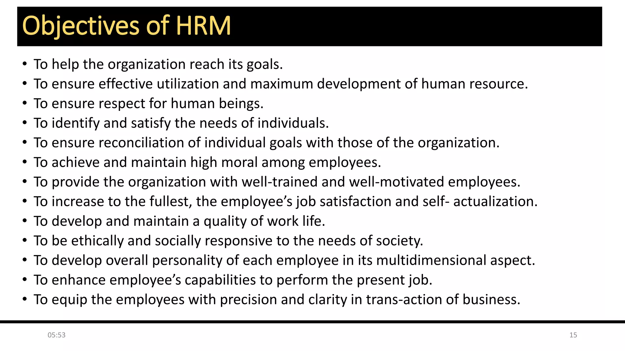 Introduction to Human Resource Management | PPTX