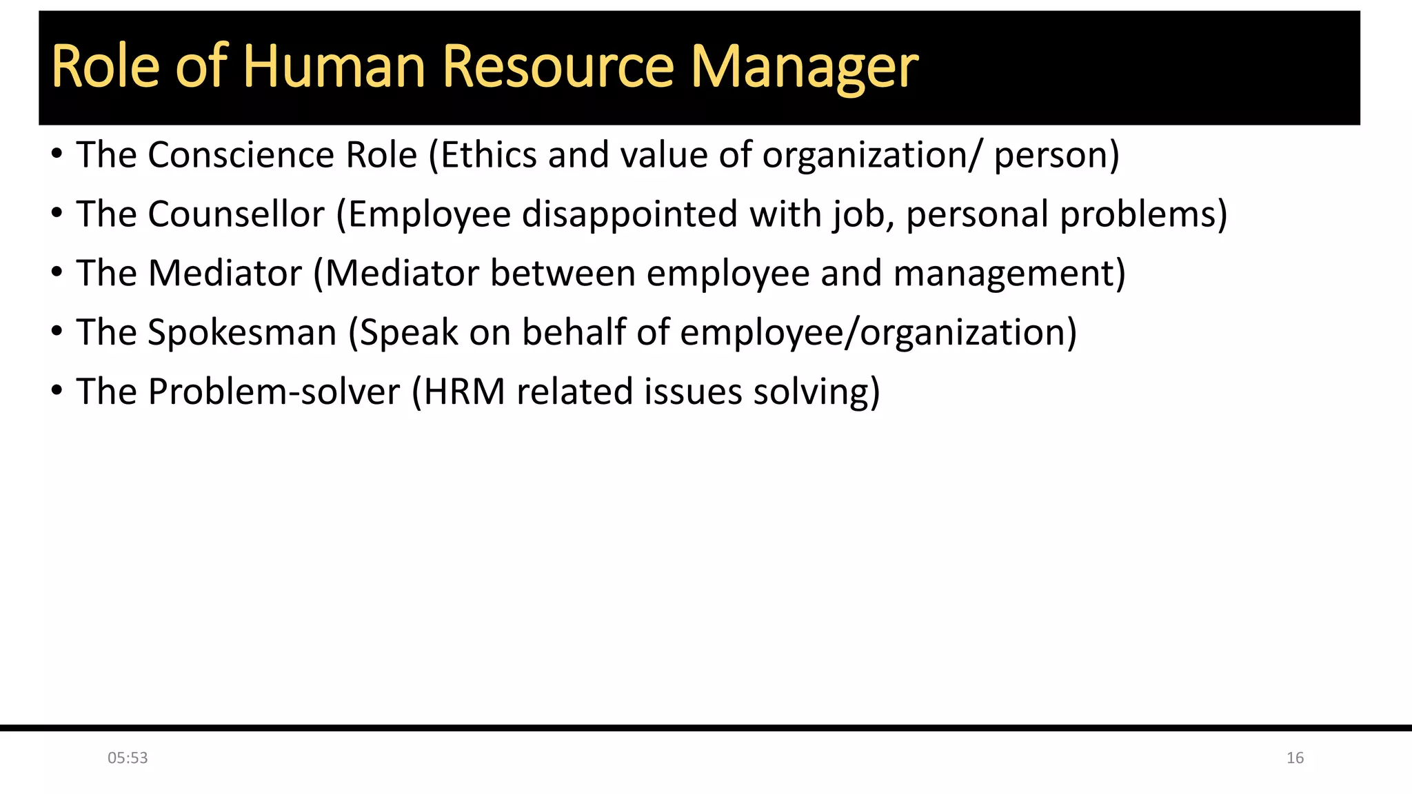 Introduction to Human Resource Management | PPTX