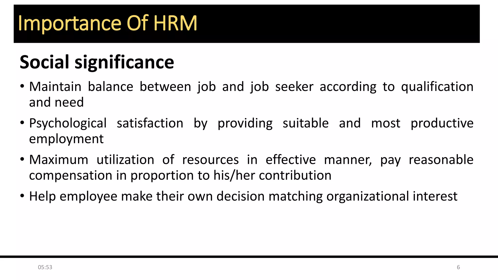 Introduction to Human Resource Management | PPTX