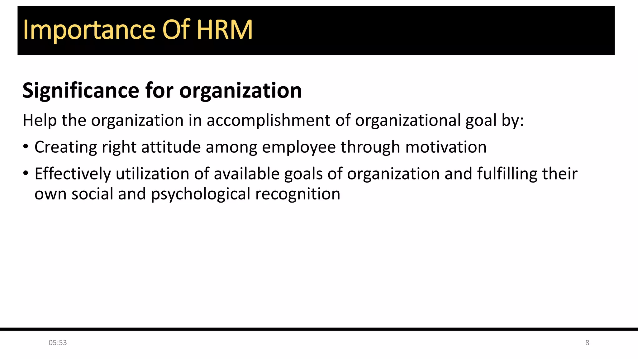 Introduction to Human Resource Management | PPTX