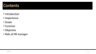 Introduction to Human Resource Management | PPTX