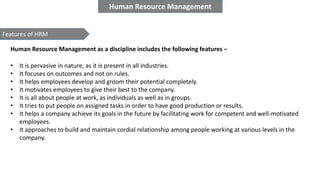 Human resource management | PPTX