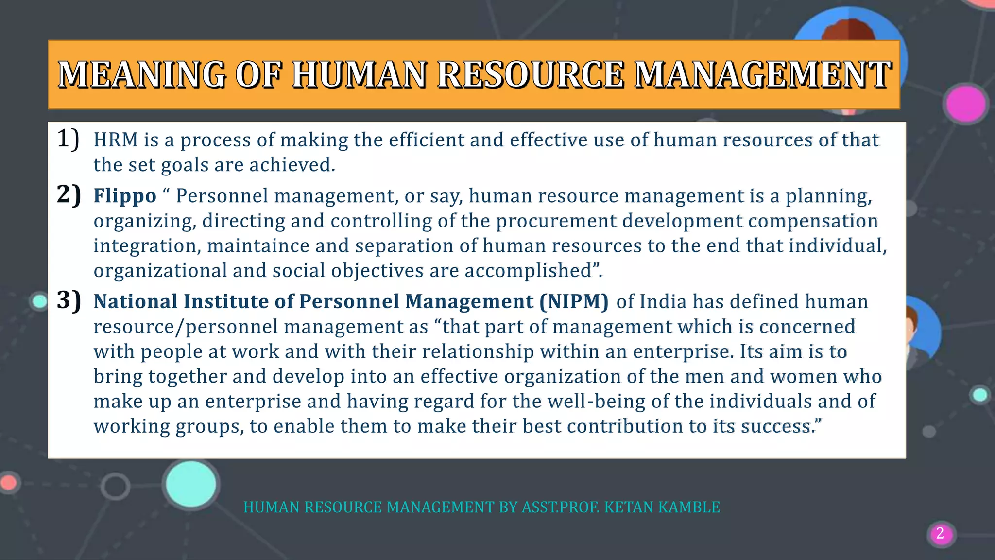 Human resource management | PPTX
