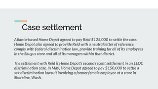 Home Depot Racial Discrimination Case study | PPT