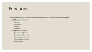 Human resource management | PPTX