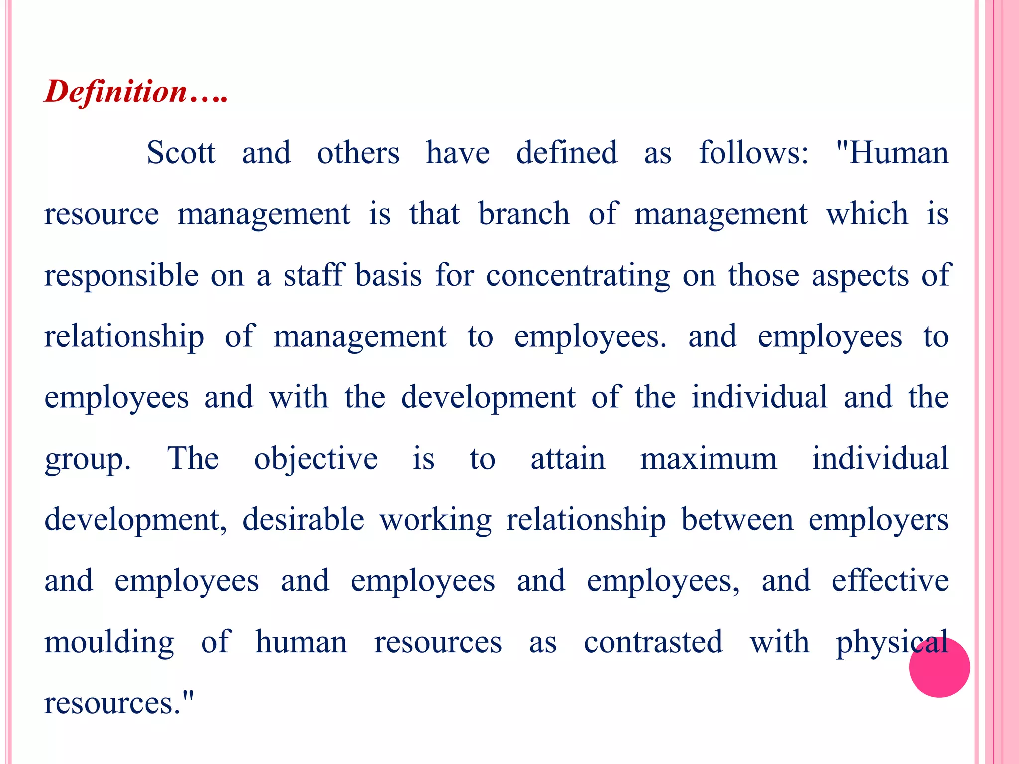 Human Resource Management - Introduction | PPT