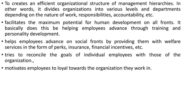 HUMAN RESOURCE MANAGEMENT ,DEFINITION, CONCEPTS ,AIM & OBJECTIVES,SCOPE ...