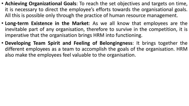 HUMAN RESOURCE MANAGEMENT ,DEFINITION, CONCEPTS ,AIM & OBJECTIVES,SCOPE ...