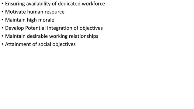 HUMAN RESOURCE MANAGEMENT ,DEFINITION, CONCEPTS ,AIM & OBJECTIVES,SCOPE ...