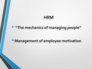 Human Resource Management In Construction Management | PDF