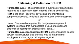 HUMAN RESOURCE MANAGEMENT MBA-HR Notes Unit:- 1 AKTU.pdf