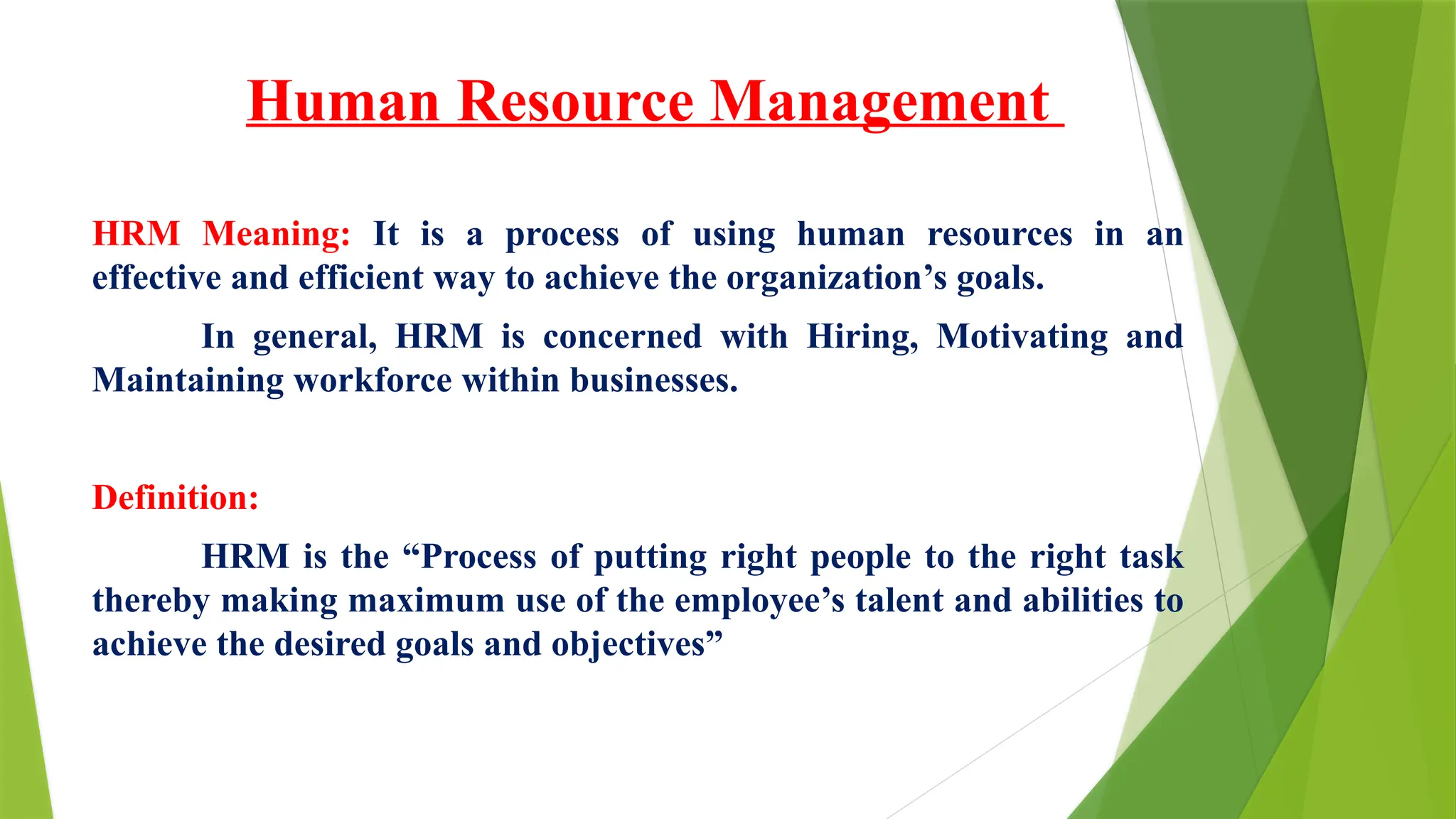 Human Resource Management (HRM) – Complete Presentation | PPTX