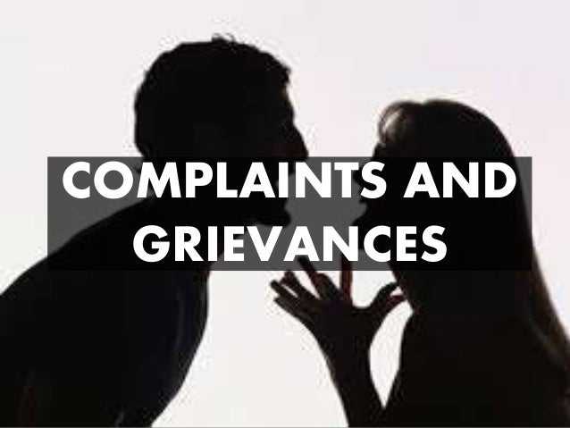 Human resource management complaint and grievance report-els211...