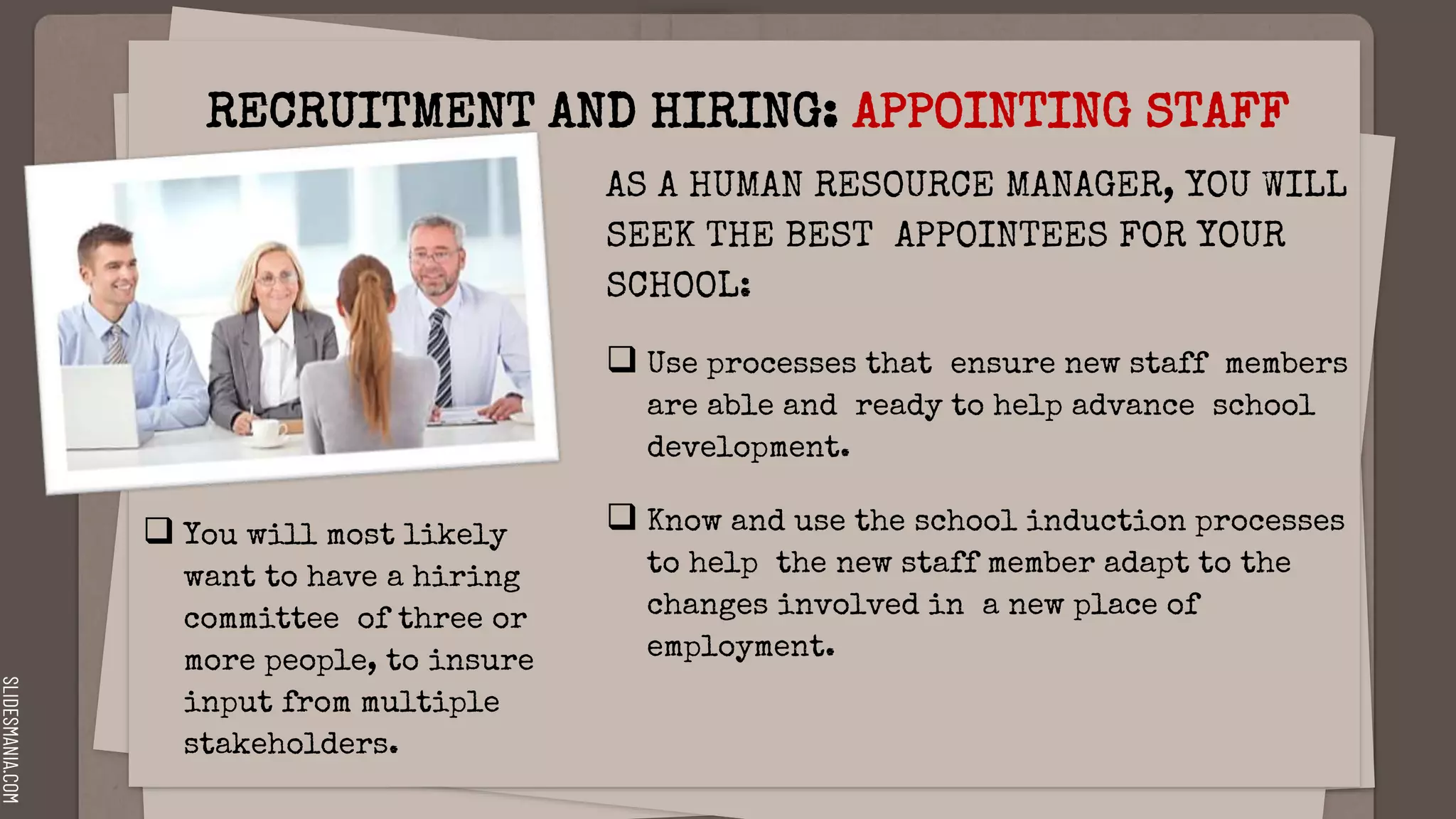 Human Resource Management - Educational Planning and Curriculum ...