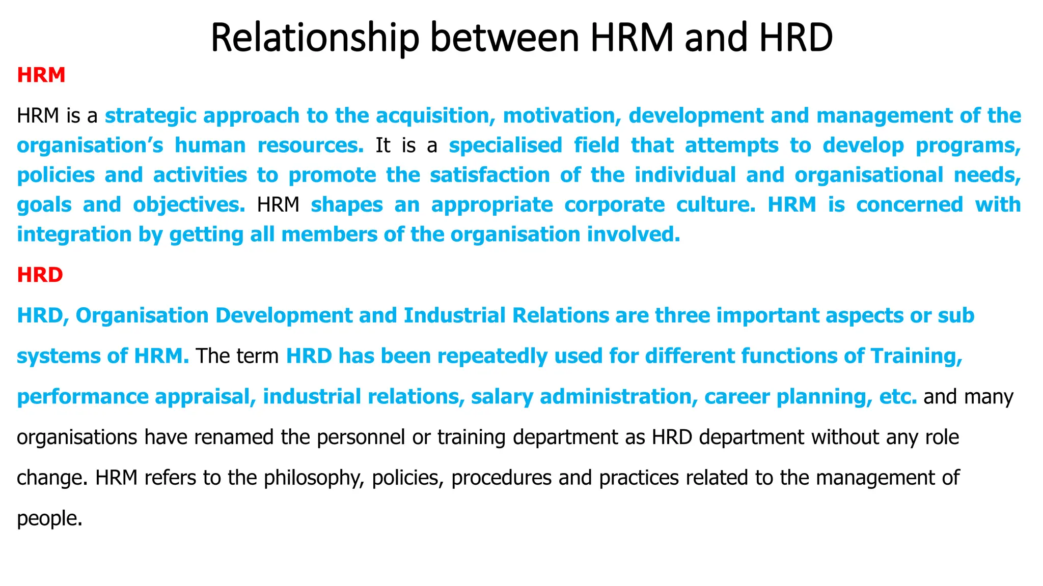 Human Resource Management - Training and Development.pptx