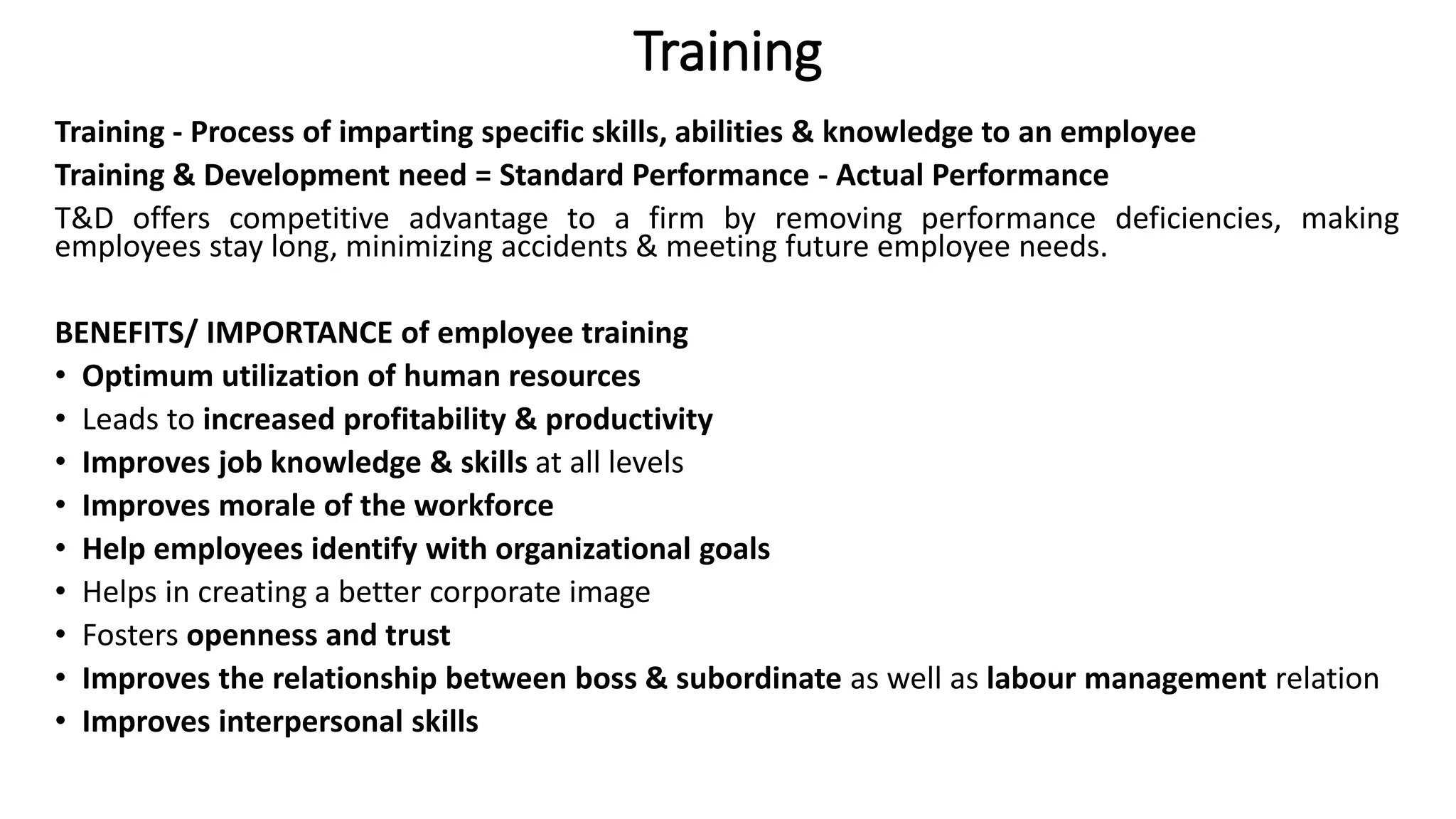 Human Resource Management - Training and Development.pptx