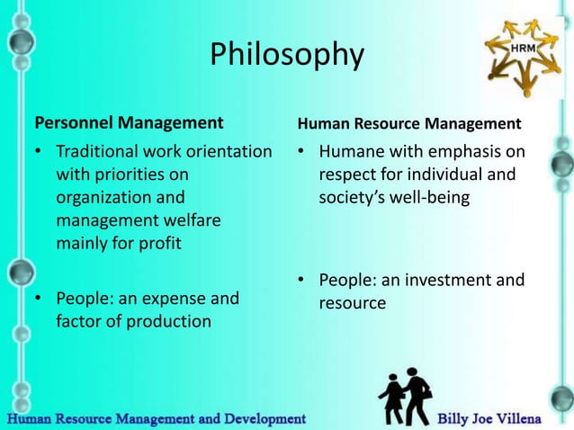 Human resource management and development ppt | PPTX