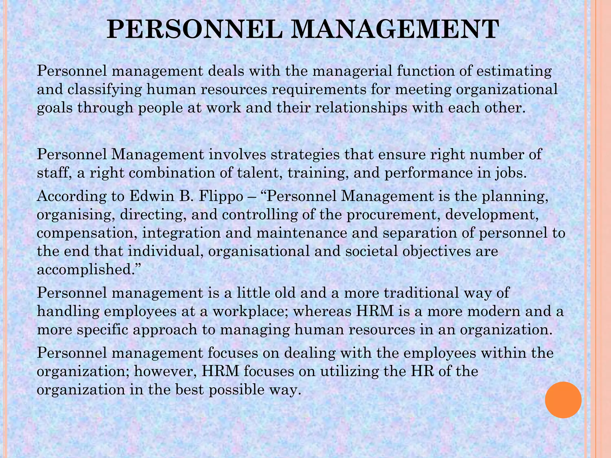 Human Resource Management and Human Resource Development | PPTX