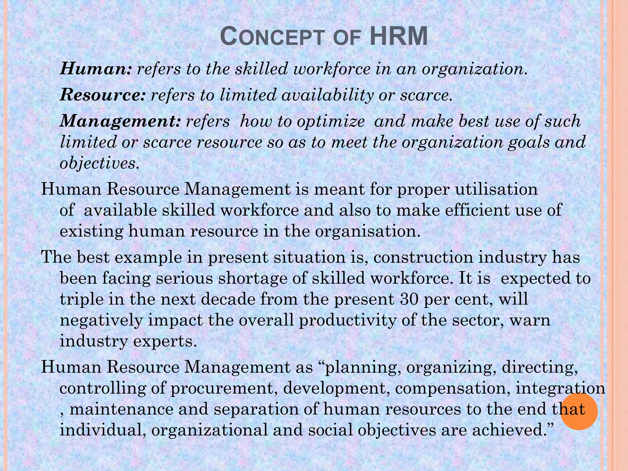 Human Resource Management and Human Resource Development | PPTX