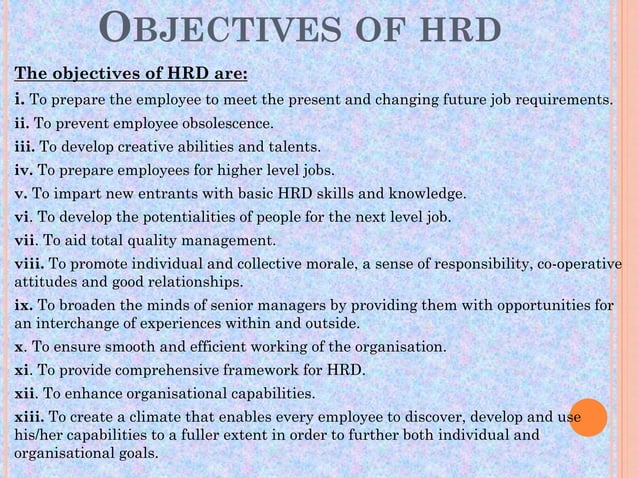 Human Resource Management and Human Resource Development | PPTX