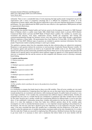 Human resource management and productivity | PDF | Human Resources | Business