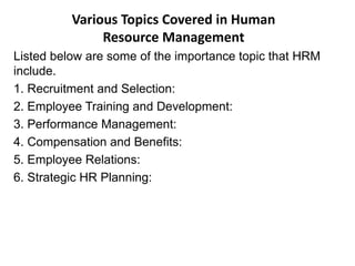 Navigating the Dynamic Landscape of Human Resource Management | PPT