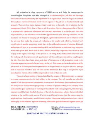 Human Resource Management Assignment Sample - Assignment Prime | PDF