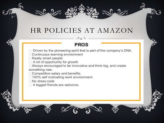 Human resource management at amazon | PPTX